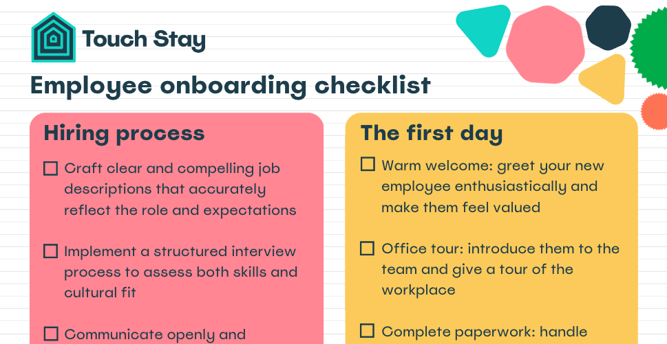 The complete employee onboarding guide for 2024 | Touch Stay | Touchstay