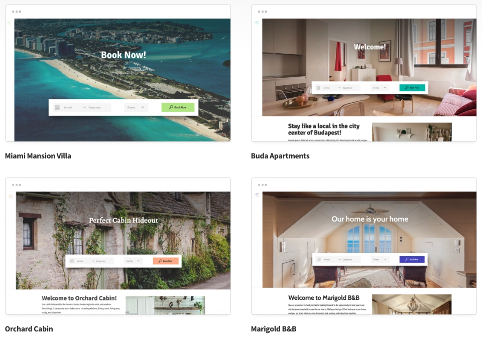 21 website templates we love for short term vacation rentals | Touchstay