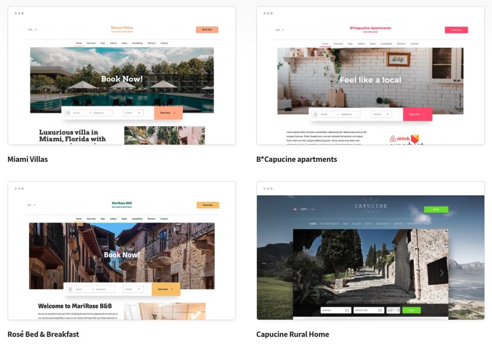 21 website templates we love for short term vacation rentals | Touchstay