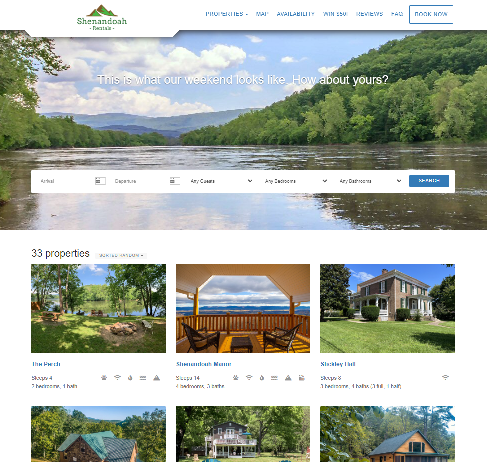 21 website templates we love for short term vacation rentals | Touchstay