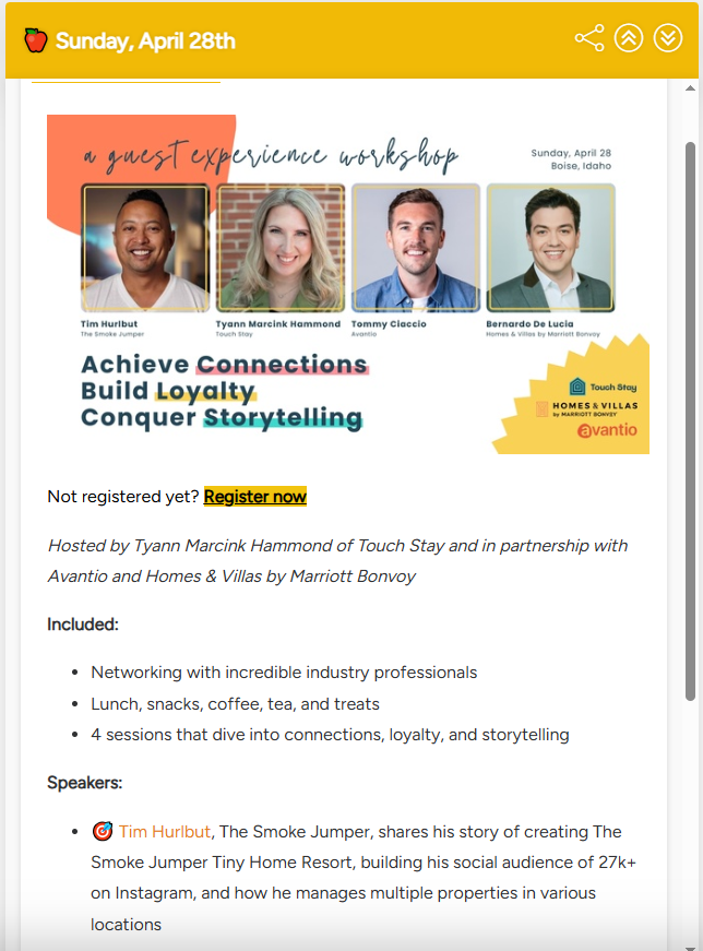 5 awesome event brochure examples | Touch Stay | Touchstay