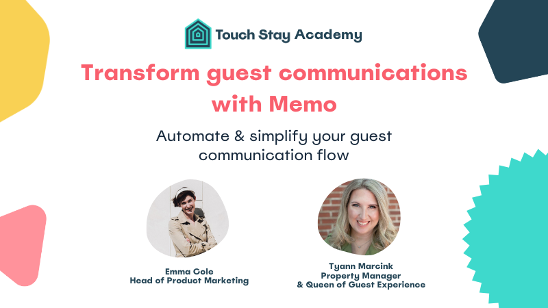 How to use Memo to transform your guest communications | Touch Stay ...